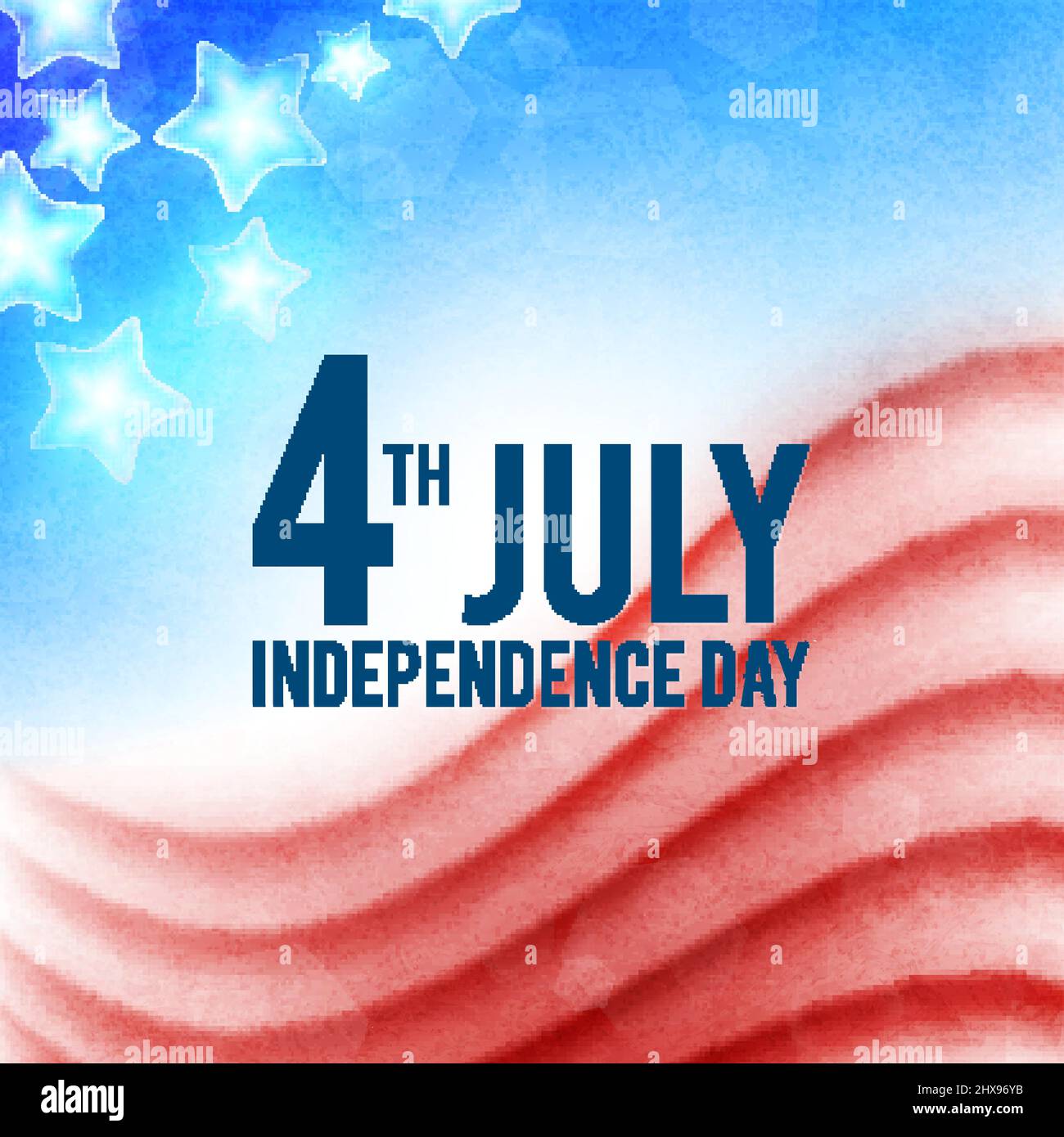 Fourth of July, American Independence Day background, vector ...