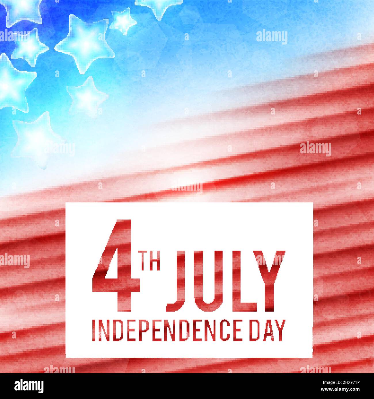 Fourth of July, American Independence Day background, vector ...