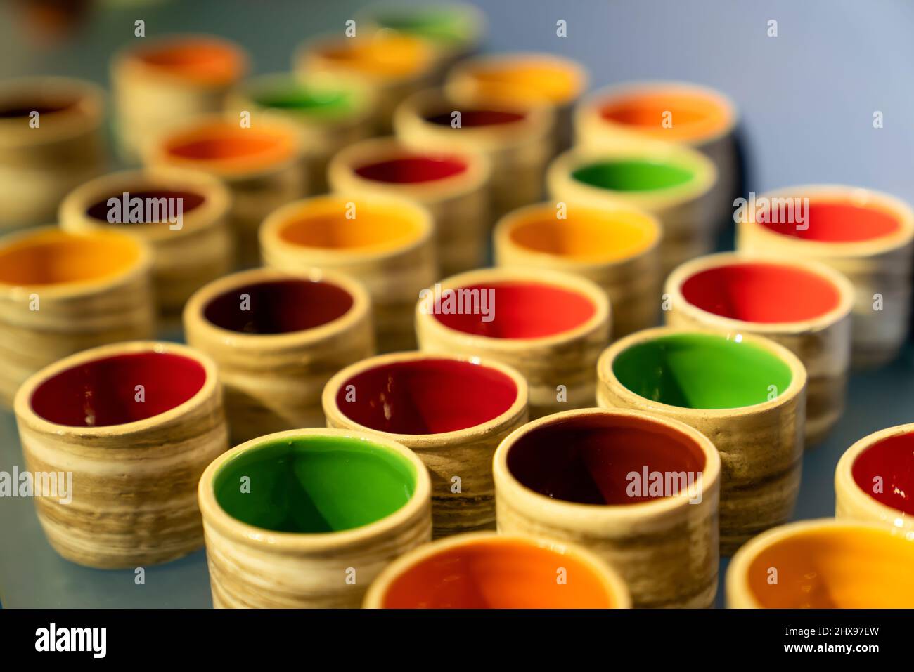 Set different beautiful cups hi-res stock photography and images - Alamy