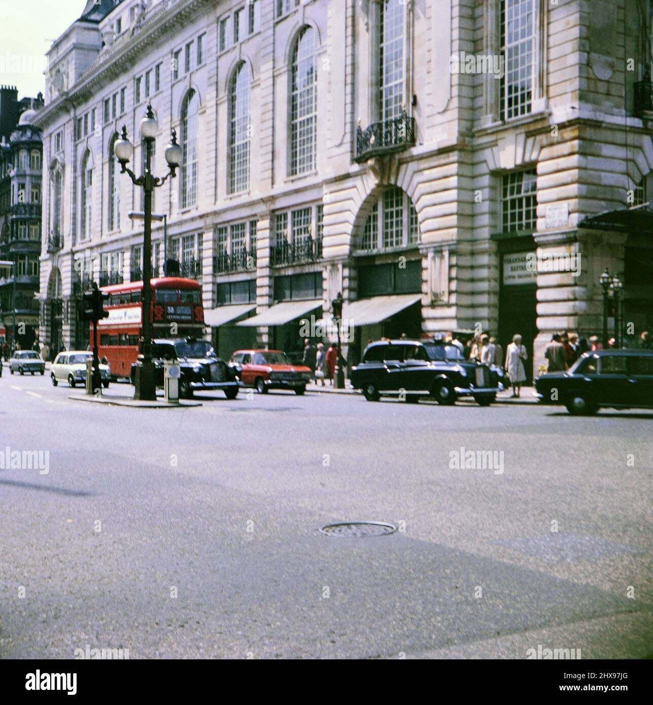 Double Decker bus in London traffic ca. 1971 Stock Photo - Alamy