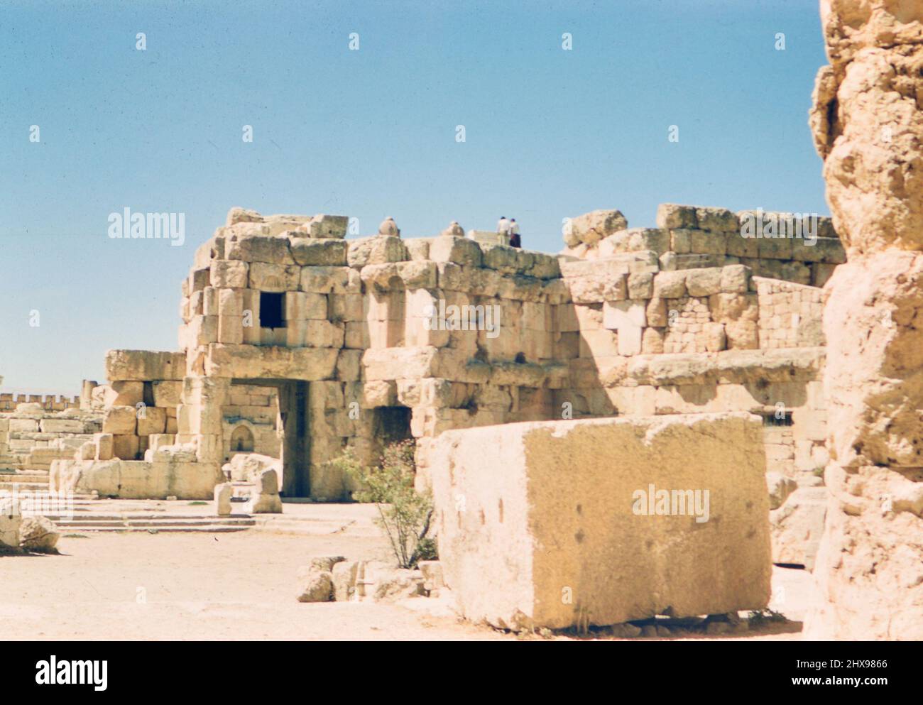 Lebanon - Ruins at Baalbek ca. 1960 Stock Photo - Alamy