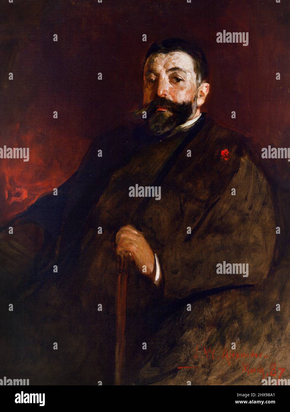 Thomas Nast. Portrait of the German-born American caricaturist and ...