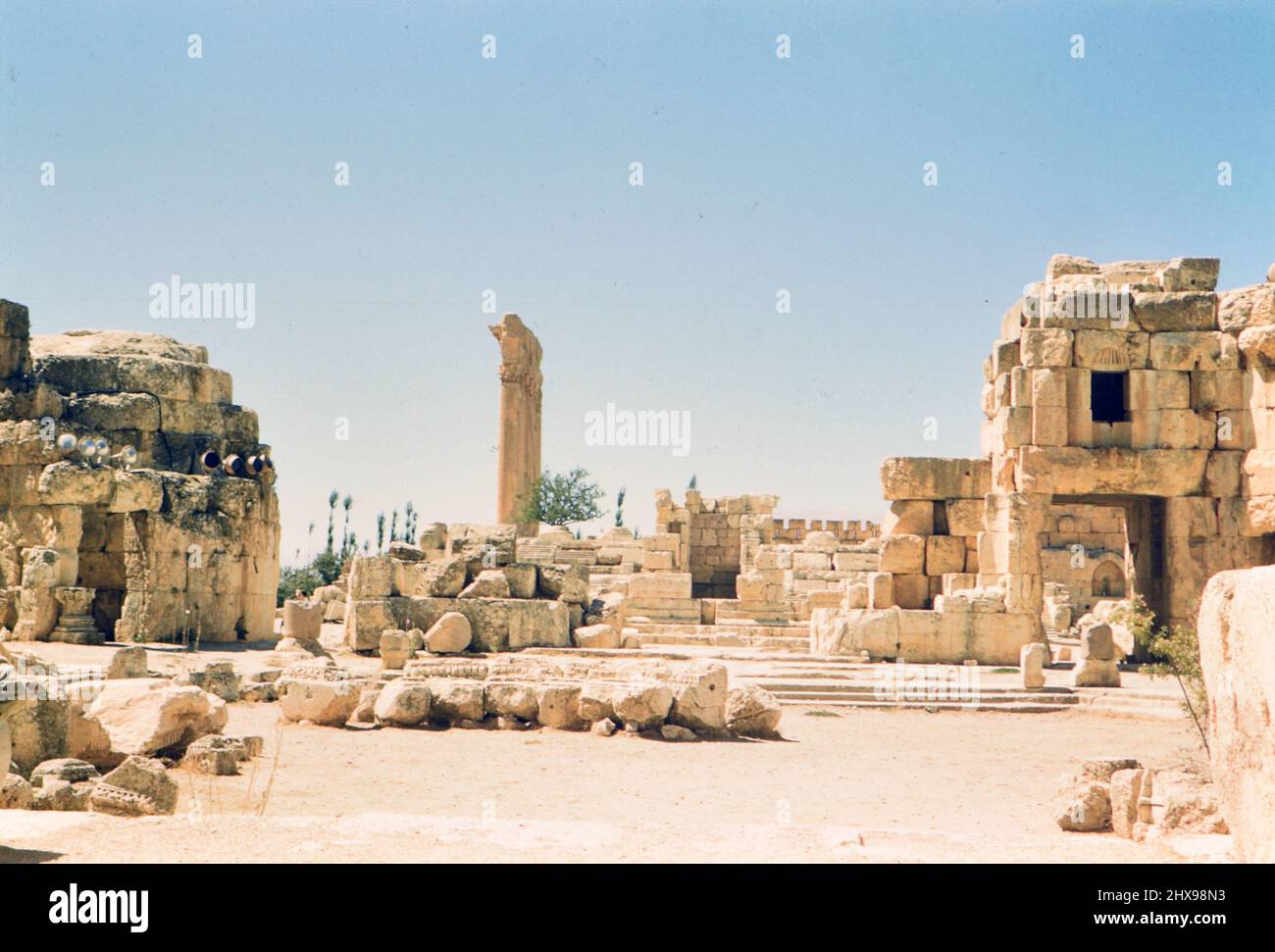 Lebanon - Ruins at Baalbek ca. 1960 Stock Photo - Alamy