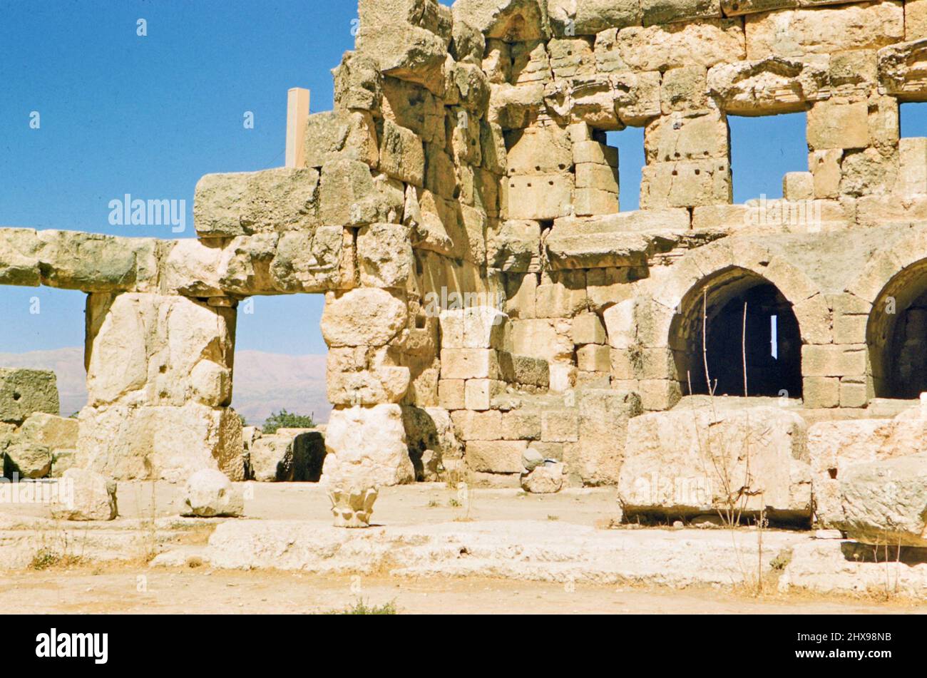 Lebanon - Ruins at Baalbek ca. 1960 Stock Photo - Alamy
