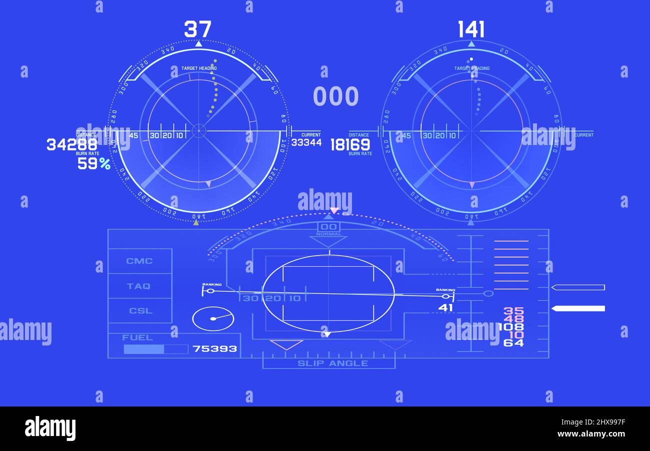 fighter jet HUD futuristic Stock Photo - Alamy