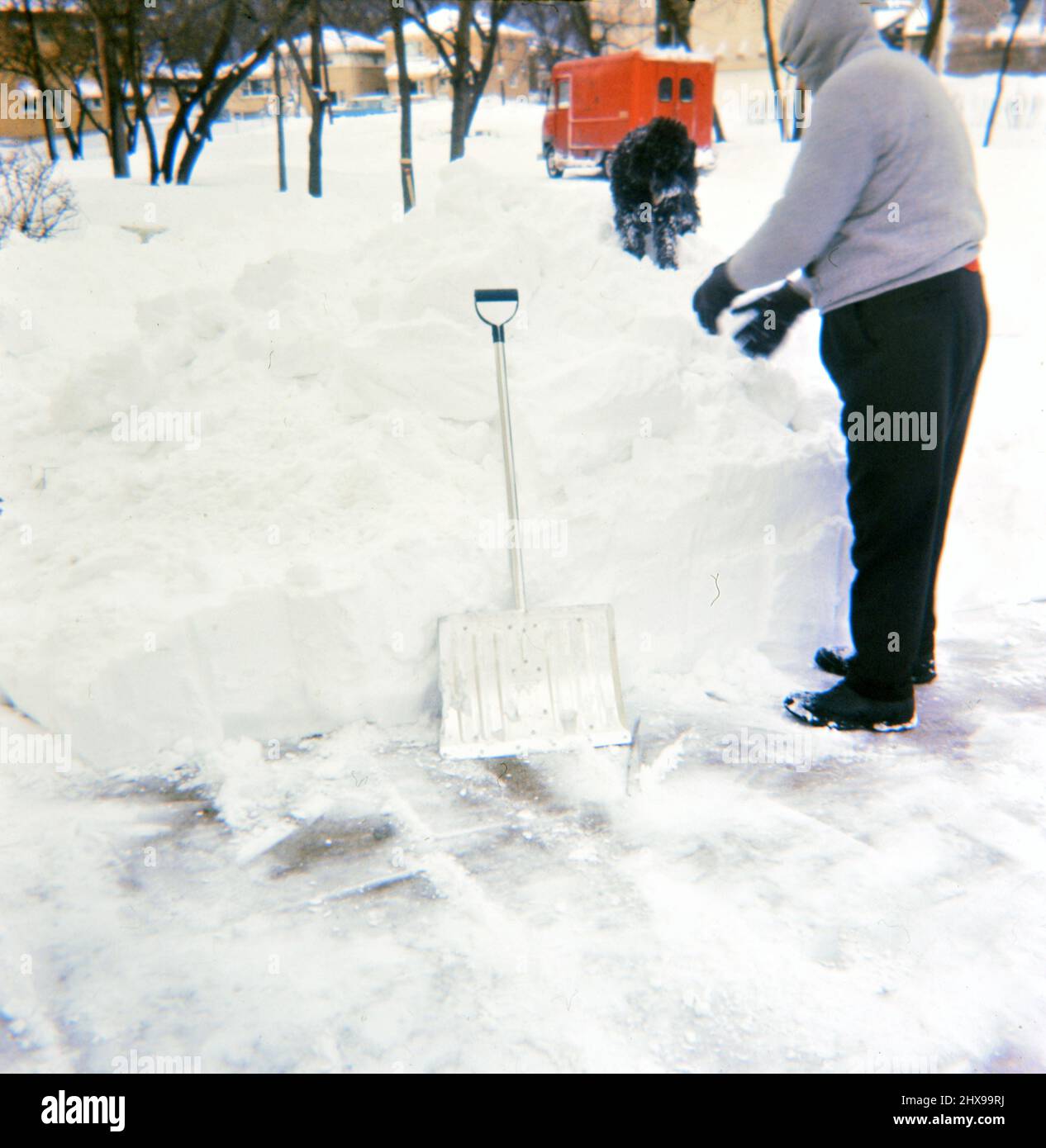 Historical snow shoveling hi-res stock photography and images - Alamy