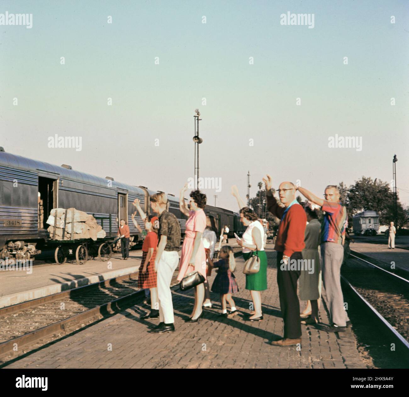 Waving Bye From A Train