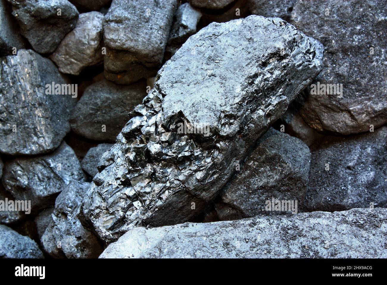 Polish coal of mine deposit showing as black mineral resources ...