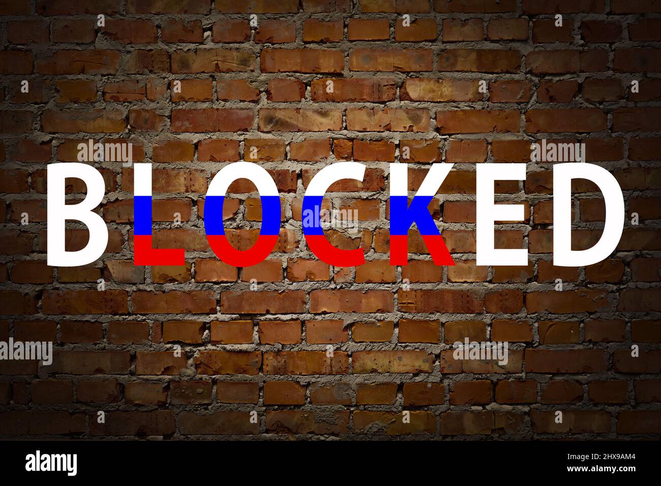 Message wall flag war Russia ban. News world war economy sanctions ...