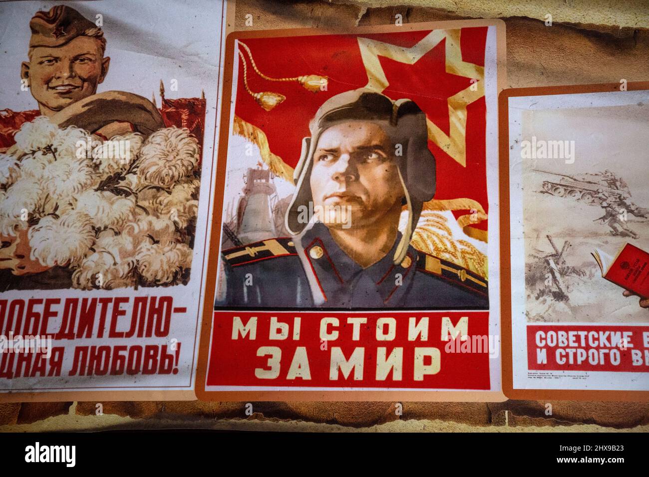 Soviet propaganda poster peace hi-res stock photography and images - Alamy