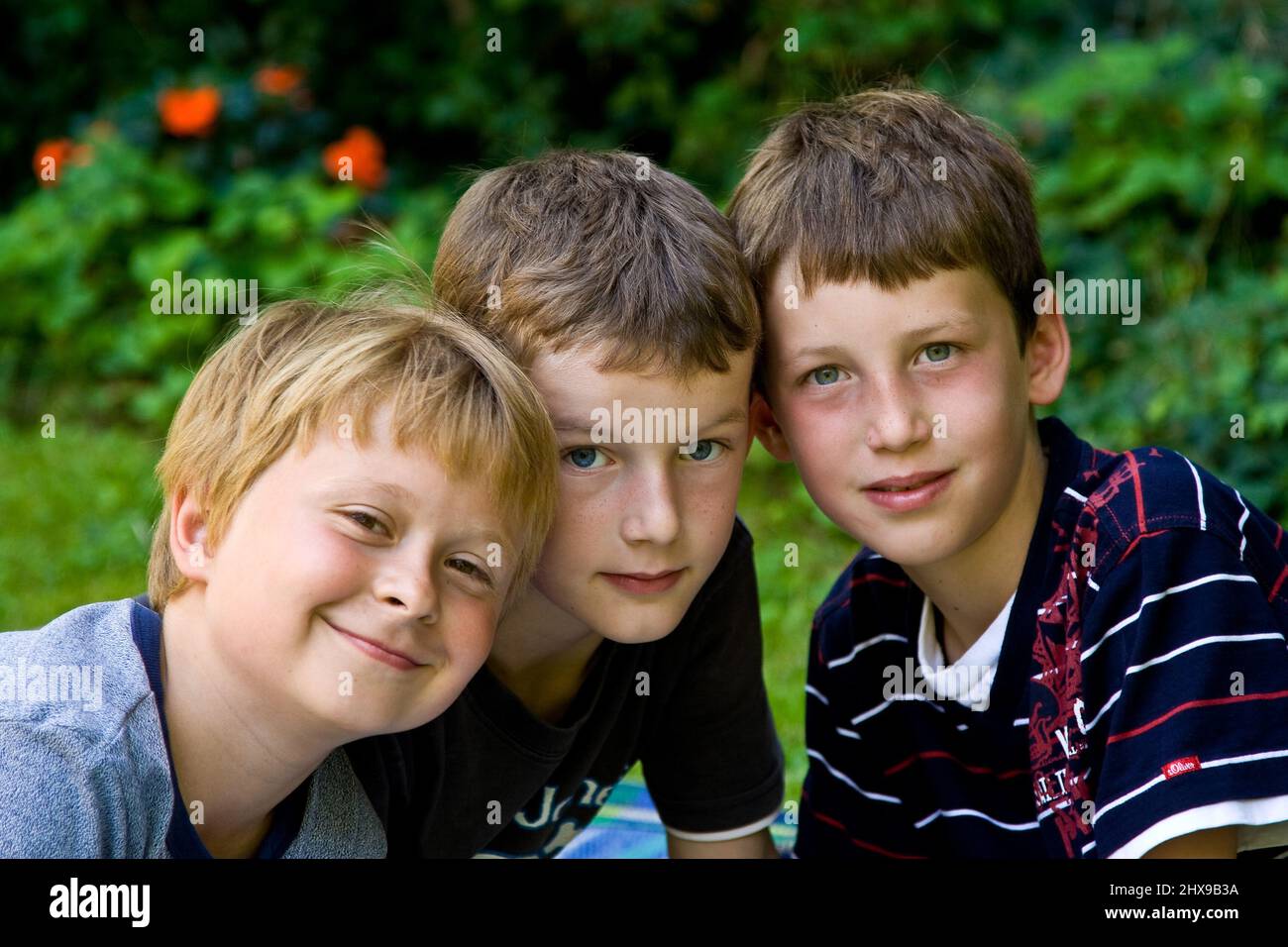 three friends stick together Stock Photo - Alamy