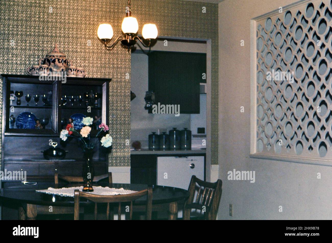1970s dining room hi-res stock photography and images - Alamy