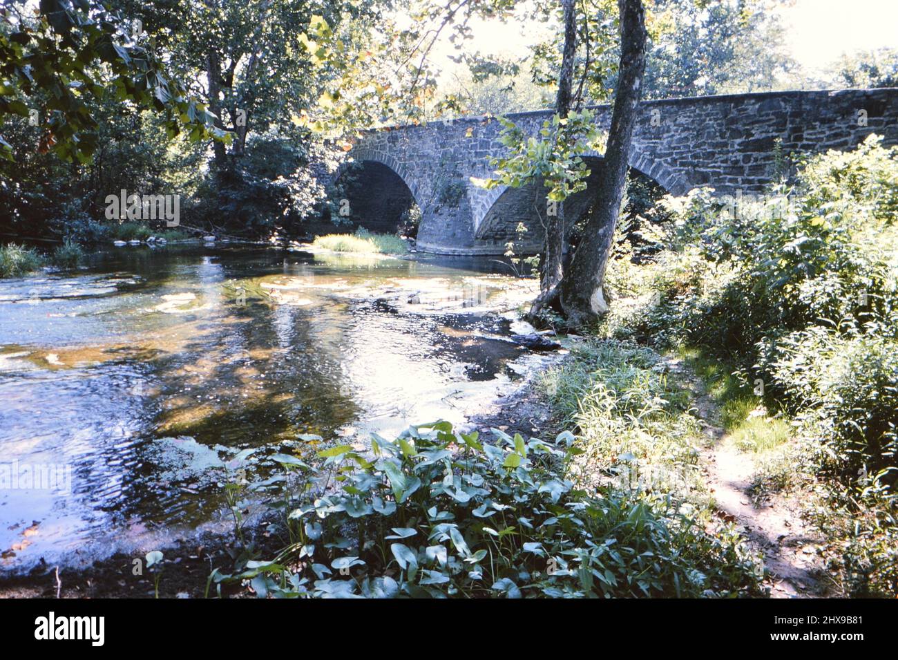 Old Forge Bridge over Antietam Creek ca. 1964 Stock Photo - Alamy