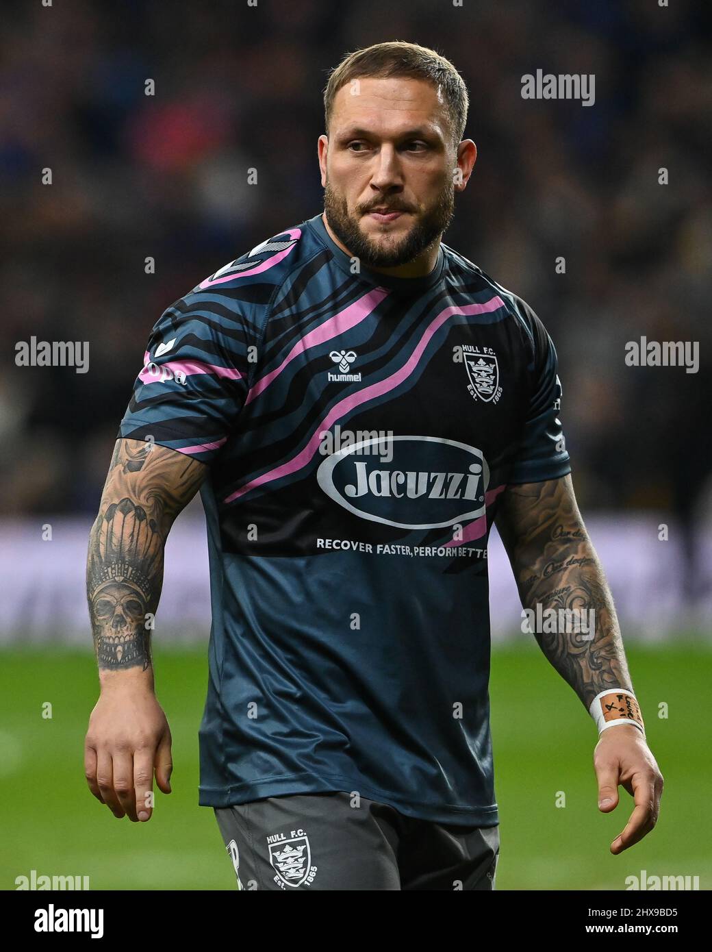 Josh Griffin (4) of Hull FC during pre match warm up Stock Photo - Alamy