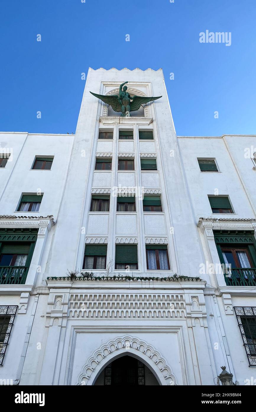 Fenix building in the expansion of Tetouan. Moulay el Mehdi square ...