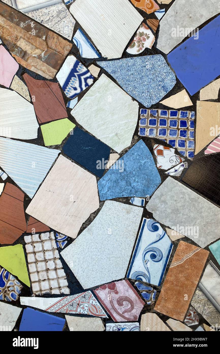 Riyadh floor, Tile mosaic. Tetouan, Morocco Stock Photo - Alamy