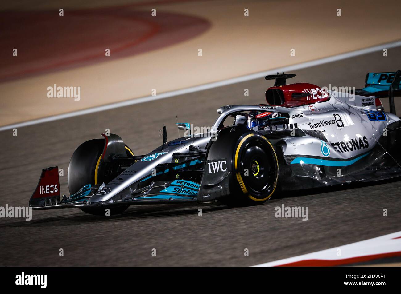 Bahrain, UAE. 10th Mar, 2022. 63 RUSSELL George (gbr), Mercedes AMG F1 ...