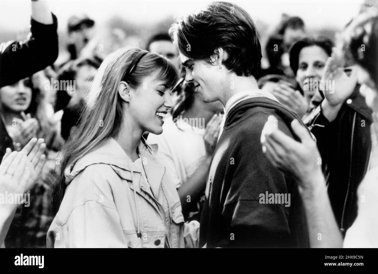 Brittany Powell, Shane McDermott, on-set of the Film, "Airborne", photo ...