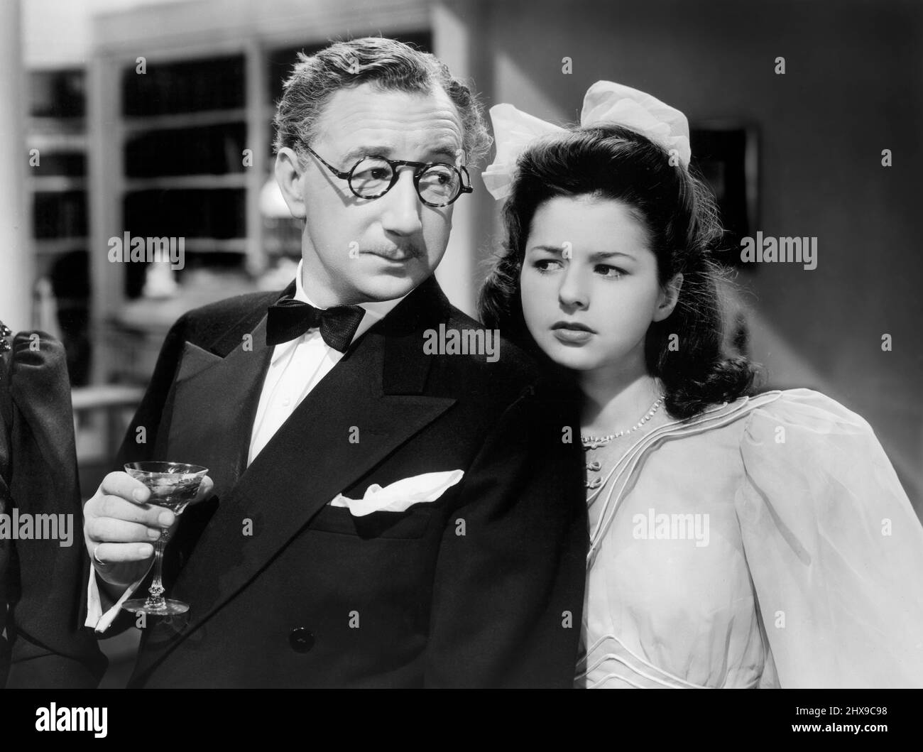 Melville Cooper, Virginia Weidler, on-set of the Film, "The Affairs of ...