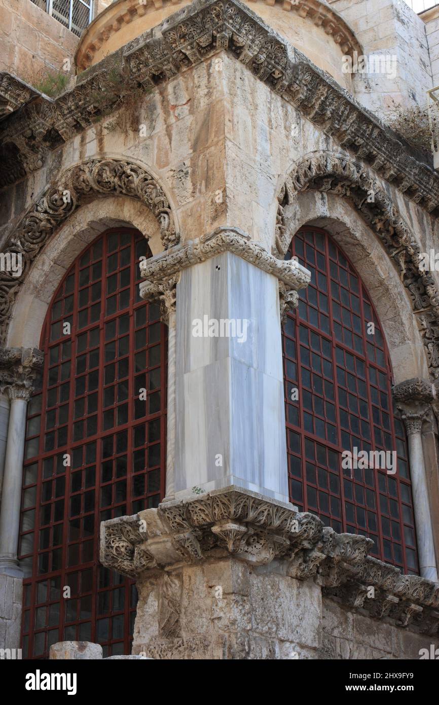 The wall of Church of the Resurrection, Jerusalem Stock Photo - Alamy