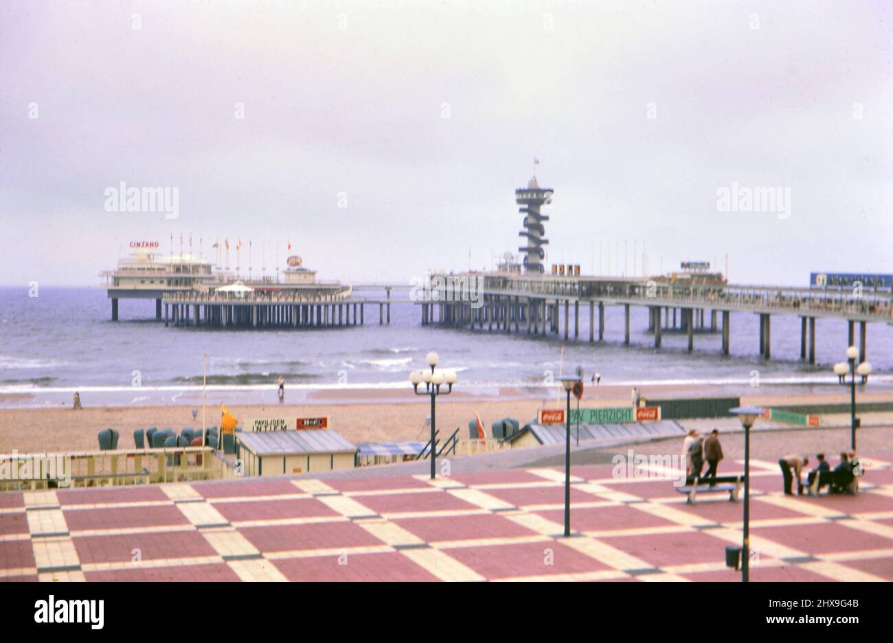 Pier in Scheveningen, the Netherlands ca. 1969 Stock Photo - Alamy