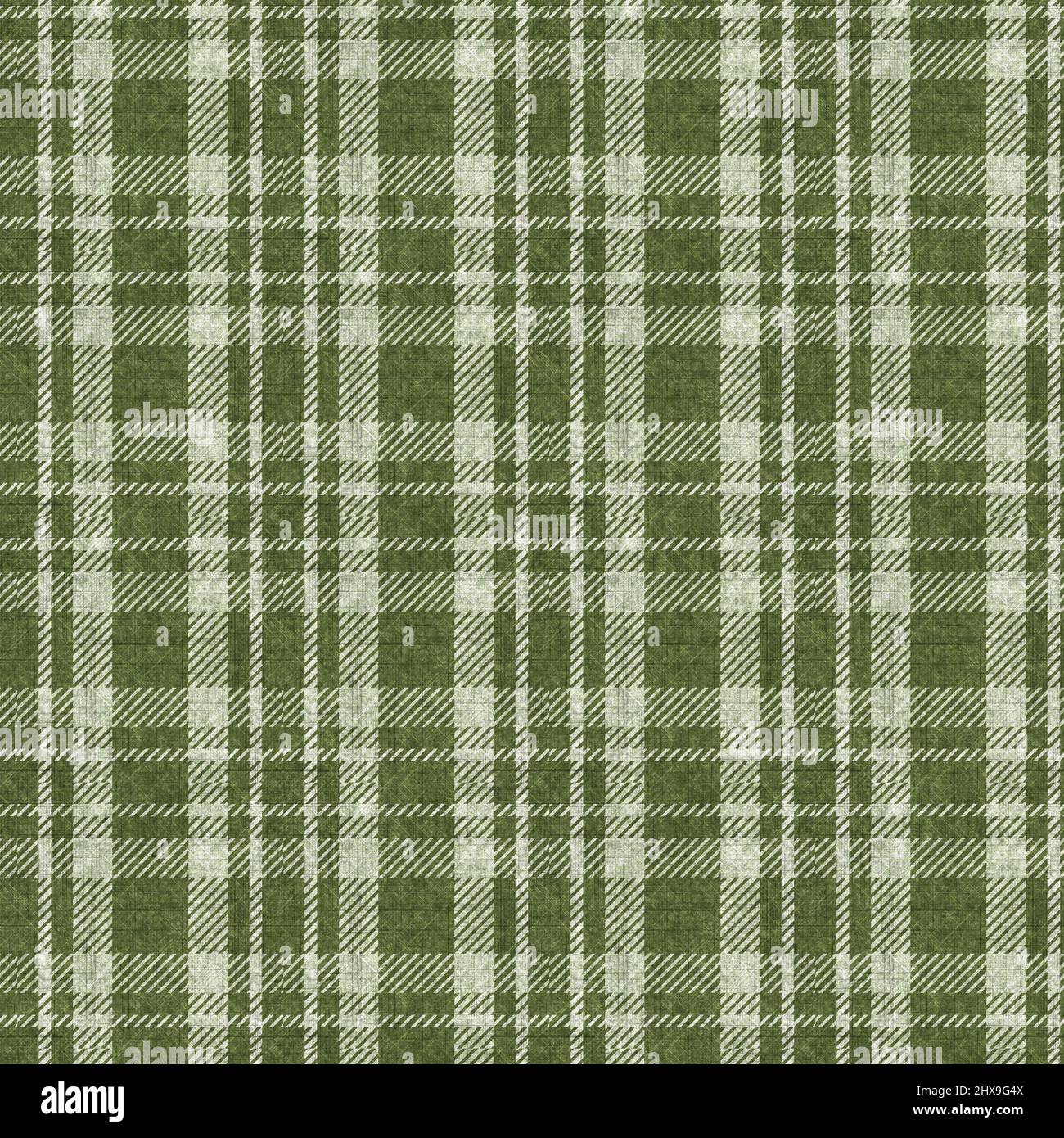 Muted green winter woven plaid texture. Seamless woolen scottish style ...