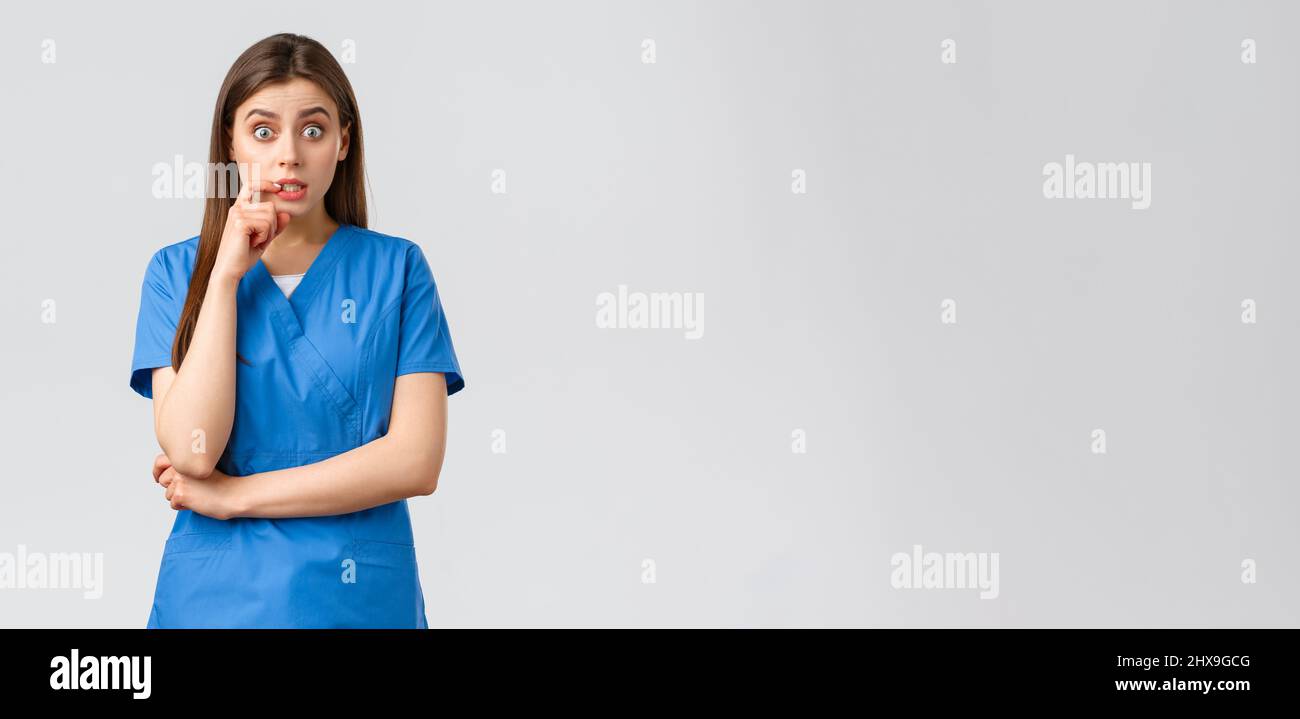 Healthcare workers, prevent virus, insurance and medicine concept ...