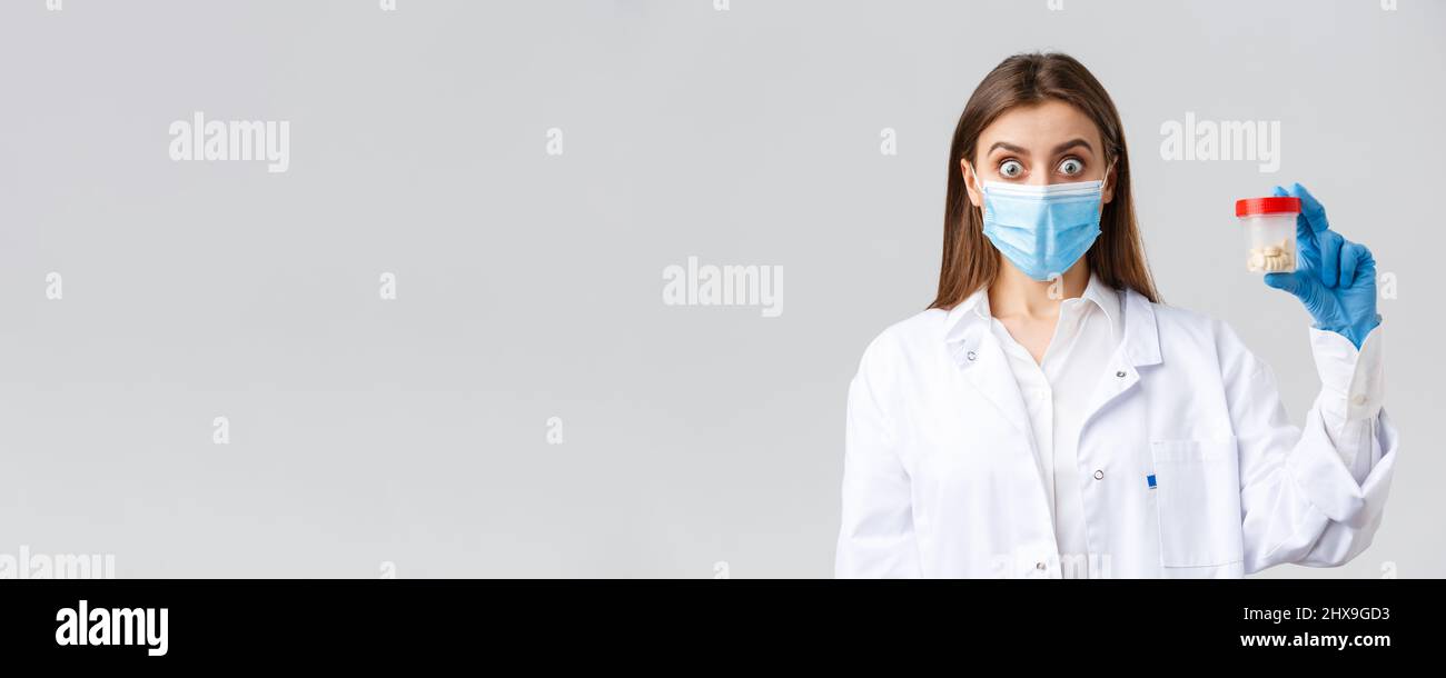 Covid-19, preventing virus, healthcare workers and quarantine concept ...