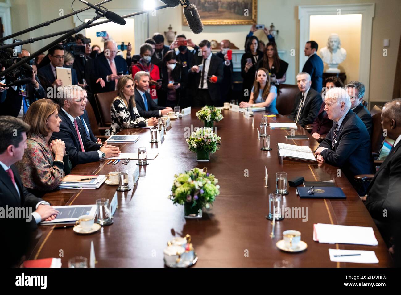 President Joe Biden meets with His Excellency Iván Duque Márquez ...