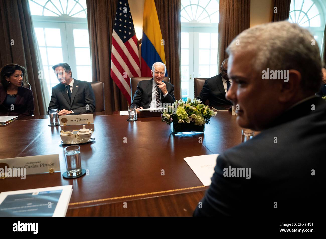 President Joe Biden meets with His Excellency Iván Duque Márquez ...