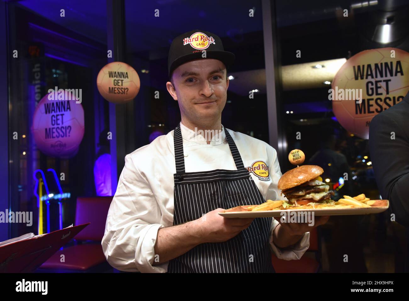 Cologne, Germany. 08th Mar, 2022. Chef Oliver Toullis introduces the ...