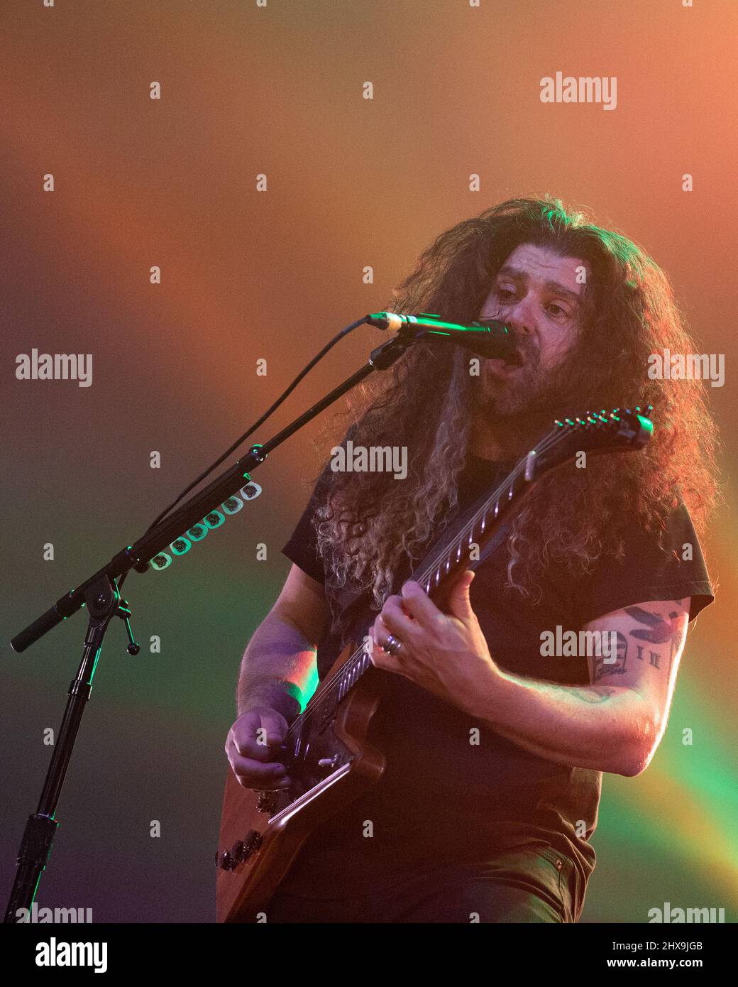 Claudio Sanchez of Coheed and Cambria on March 9, 2022, at The Sylvee ...