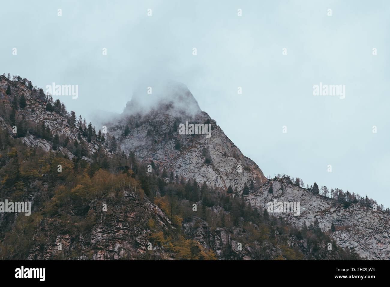 Swiss mountains - monumental rock formations in the Alps Stock Photo ...