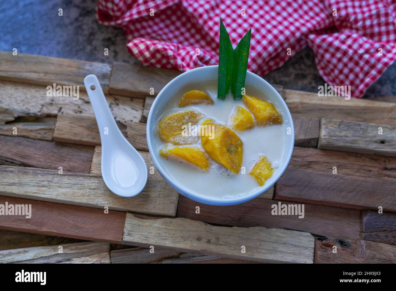 Kolak Pisang is Banana Compote. Made from Banana cooked with coconut ...