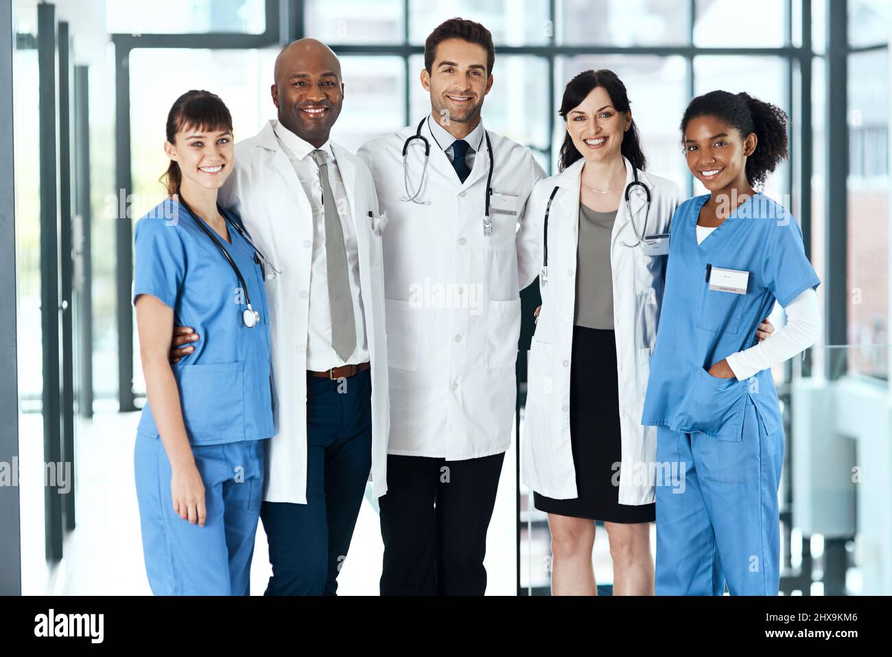 The best medical team a patient could hope for. Portrait of a diverse ...