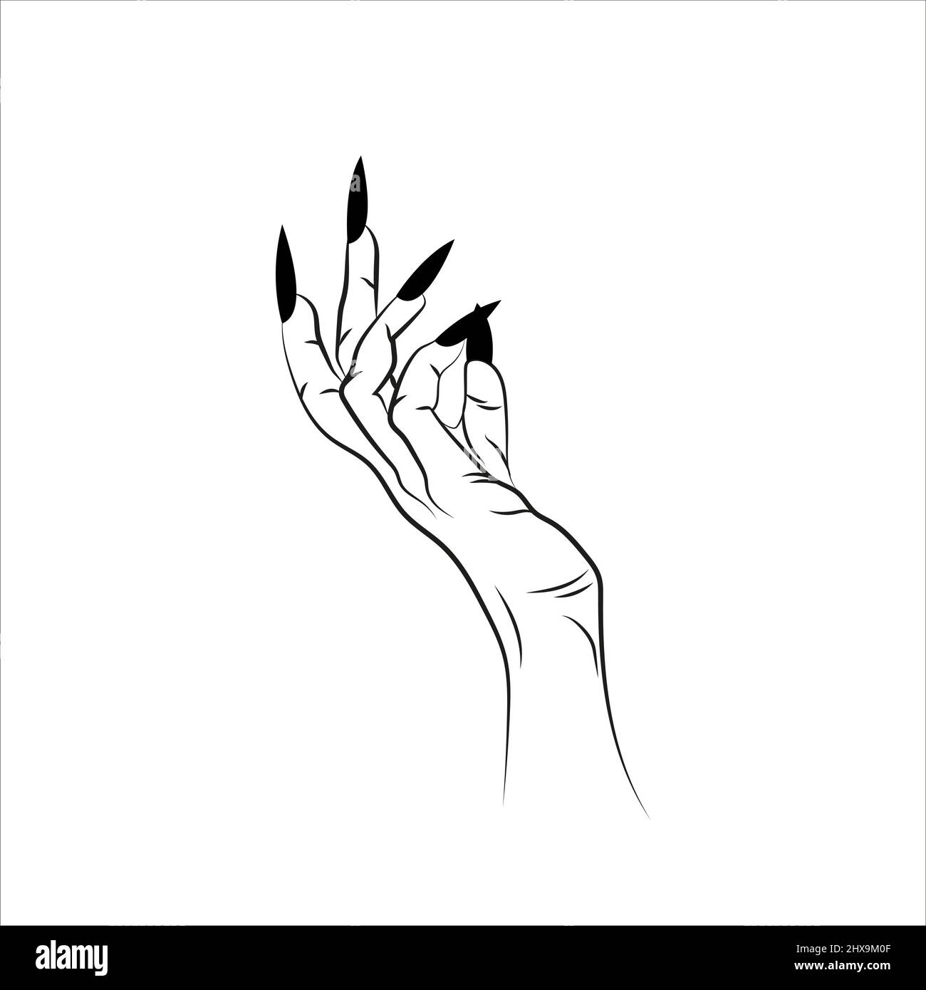 Mystical Witches hand. Boho style Stock Vector Image & Art - Alamy