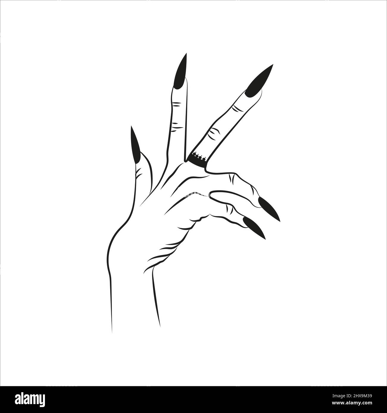 Mystical Witches hand. Boho style Stock Vector Image & Art - Alamy