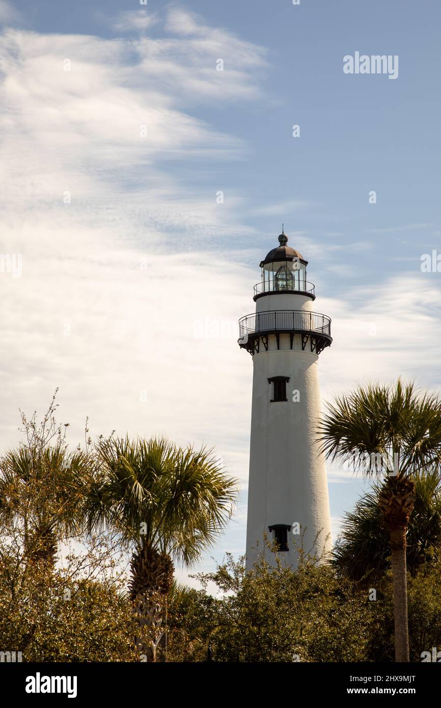 St simonsisland lighthouse hi-res stock photography and images - Alamy