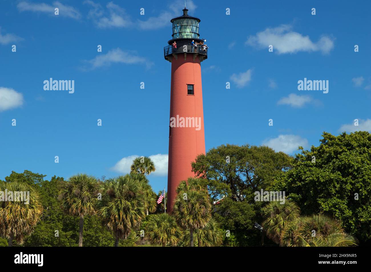 Red Lighthouse at Jupiter Florida Stock Photo - Alamy