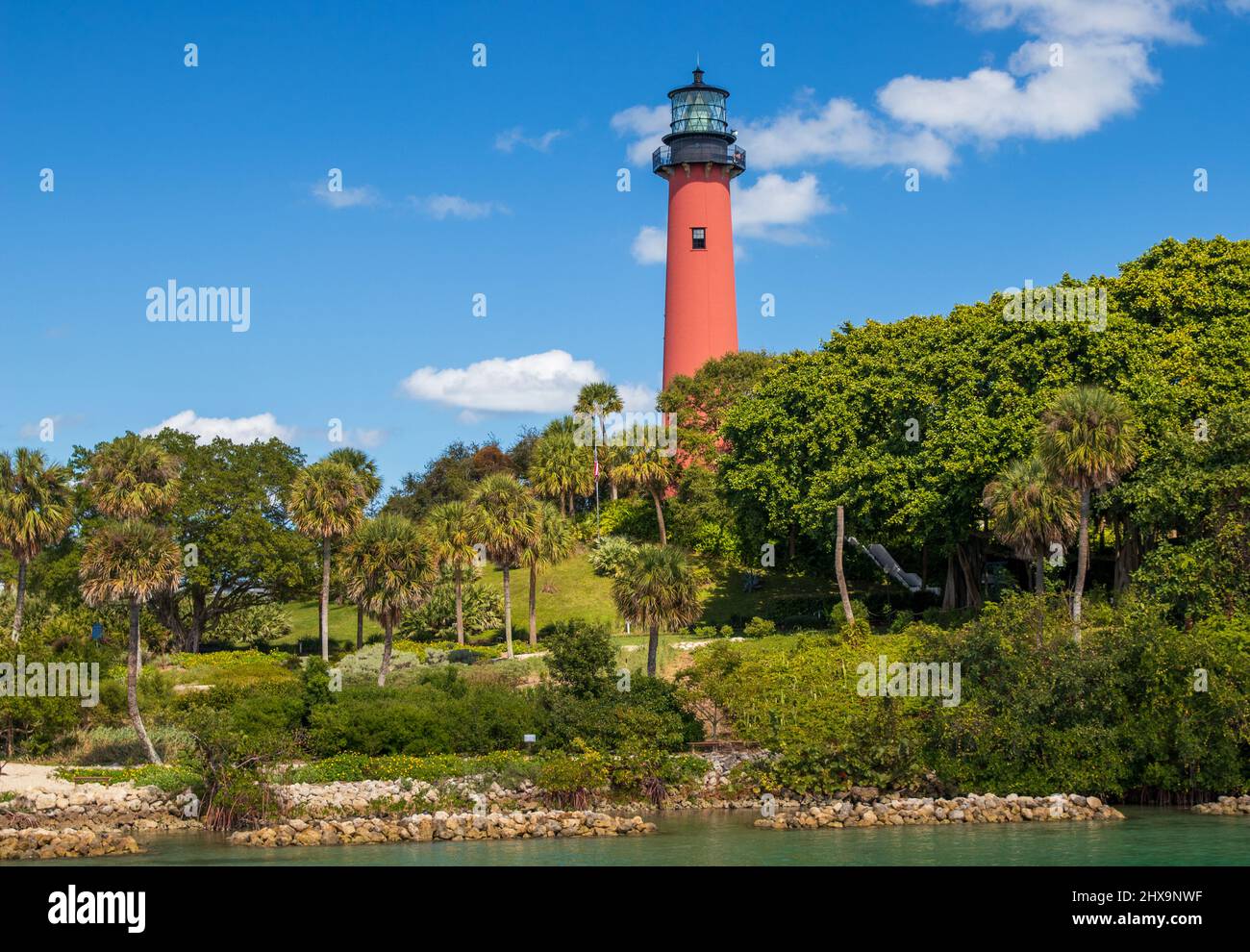 Red Lighthouse at Jupiter Florida Stock Photo - Alamy