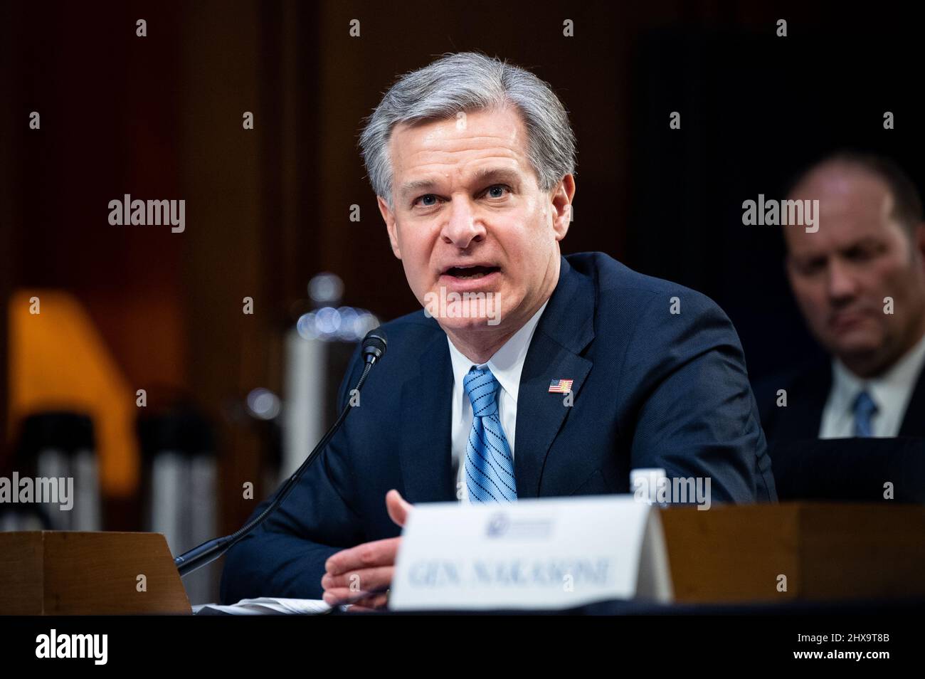 Washington DC, USA. 10th Mar, 2022. Christopher Wray, Director, Federal ...