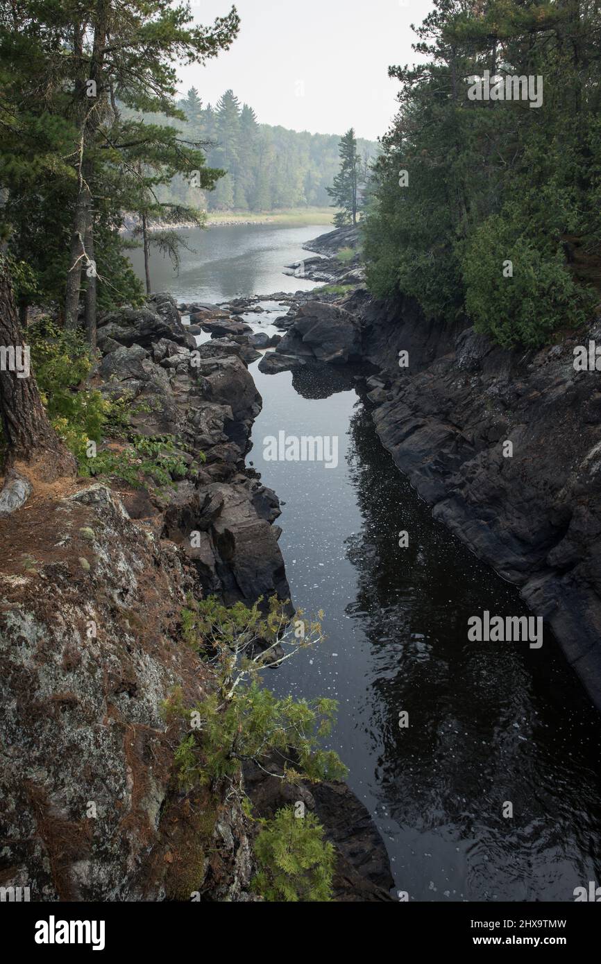 The Vermillion River runs between Vermillion Lake and Crane Lake in ...