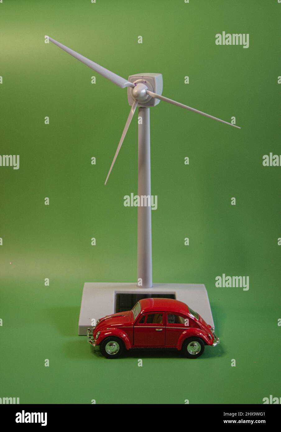 Concept of using electricity from wind turbine to fuel all electric ...