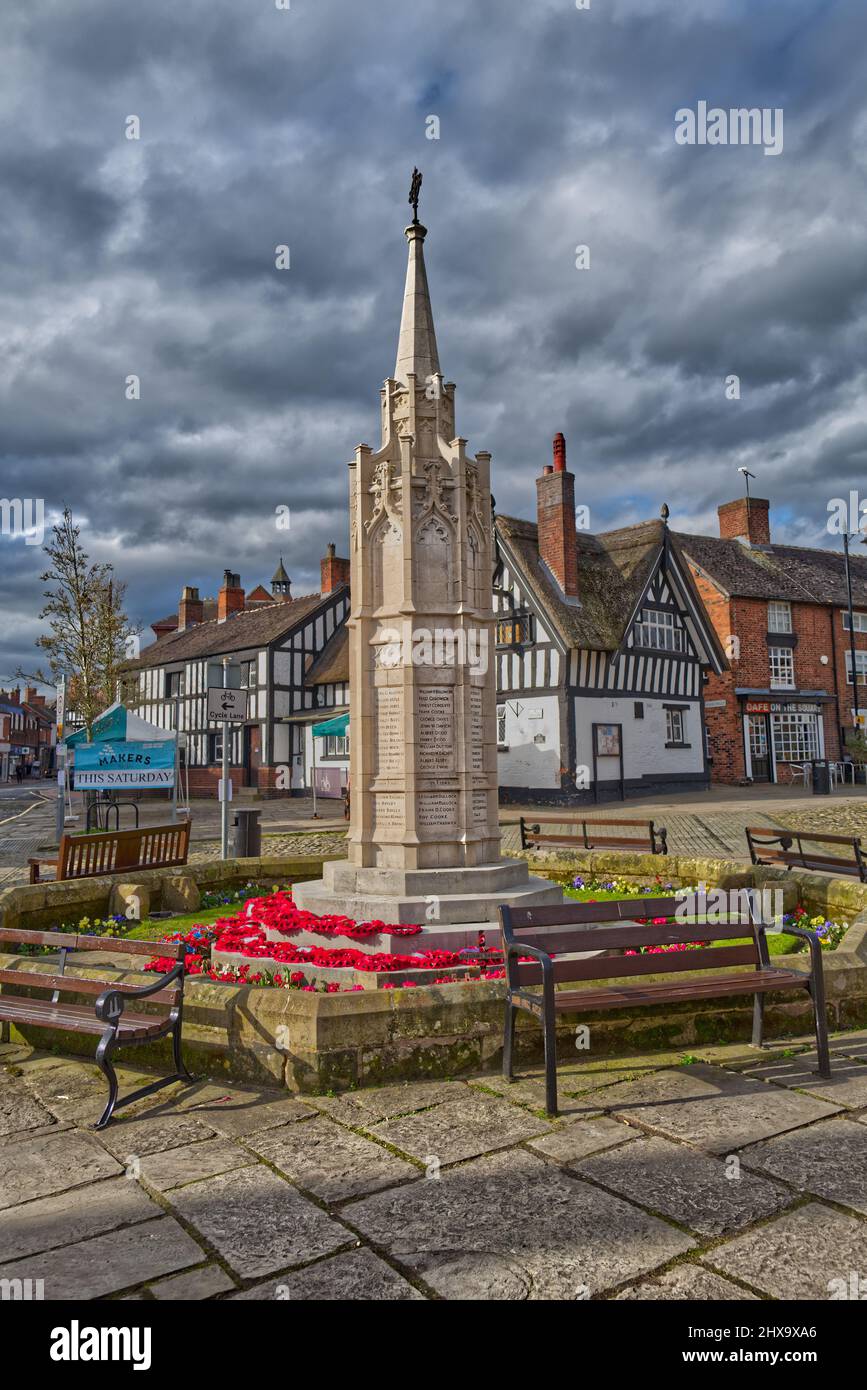 Ancient crosses heritage british england cheshire hi-res stock ...
