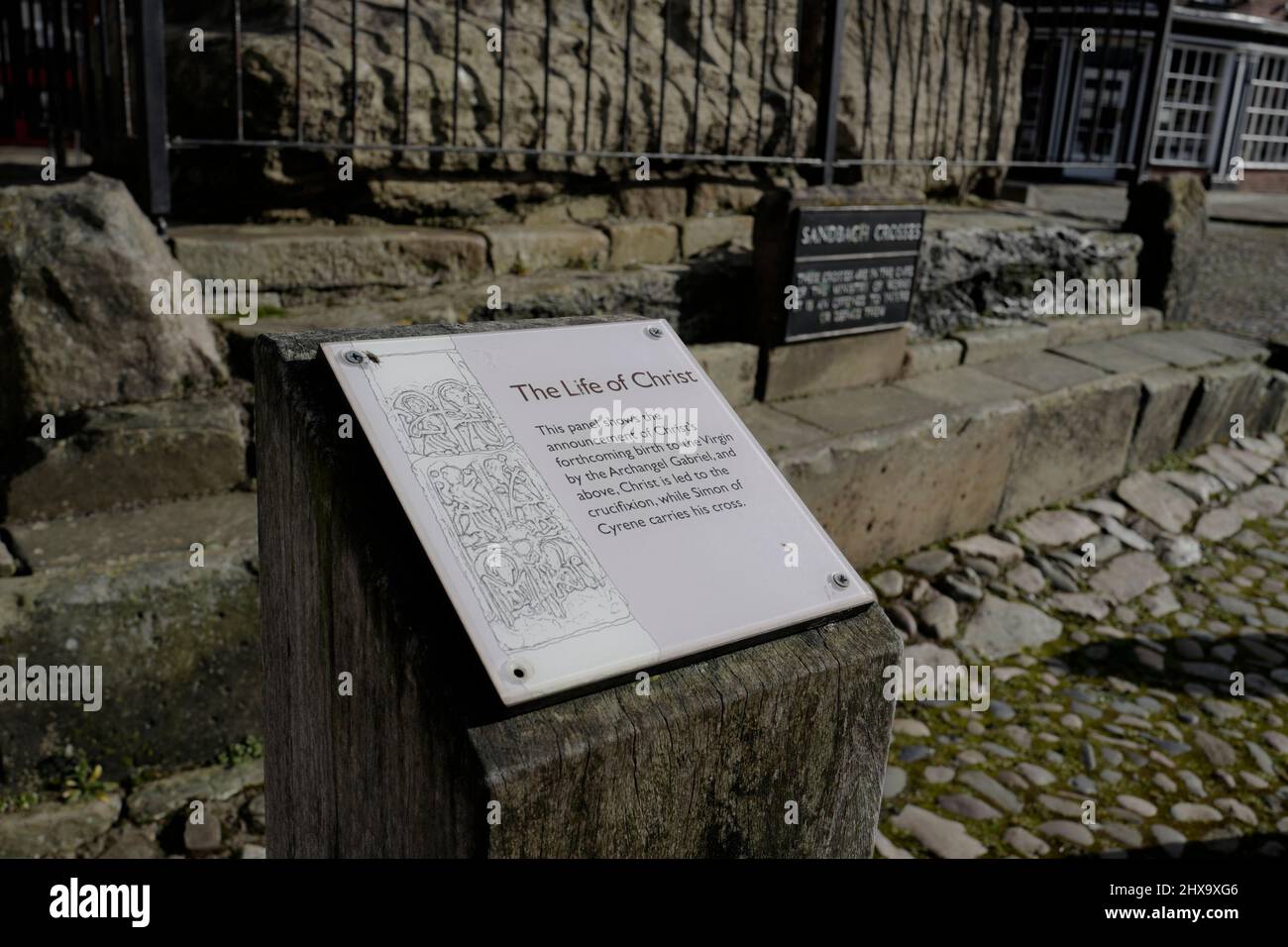 Ancient crosses heritage british england cheshire hi-res stock ...