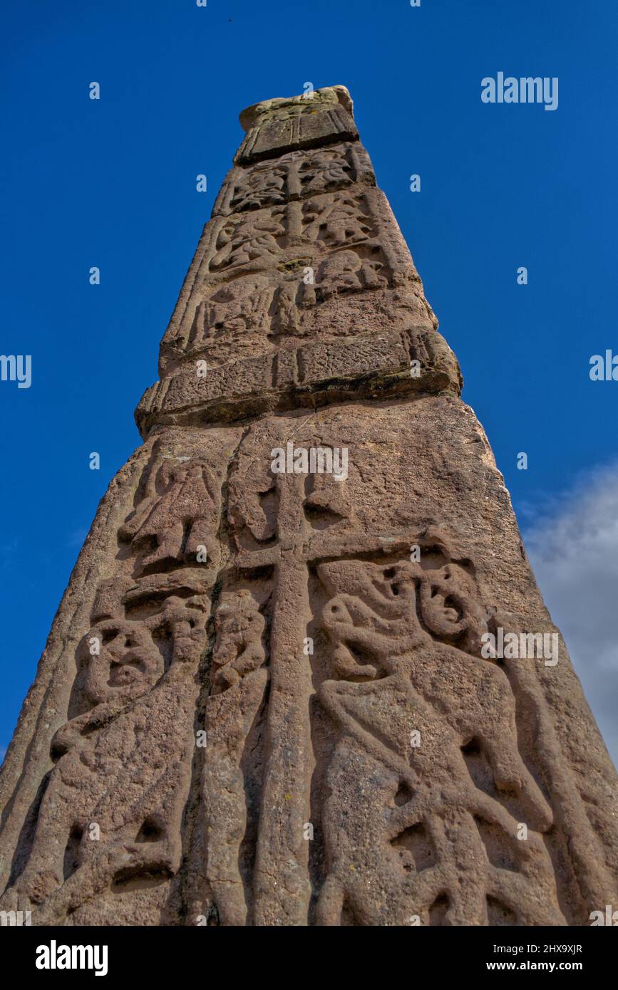 Sandbach in Cheshire with ancient saxon stone crosses Stock Photo - Alamy