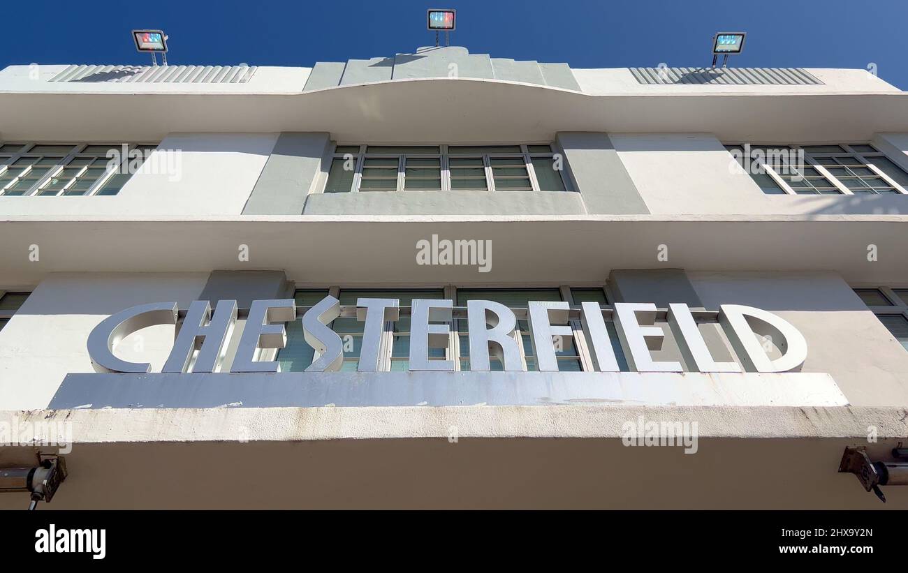 Famous Chesterfield Hotel at Miami Beach - MIAMI, UNITED STATES ...