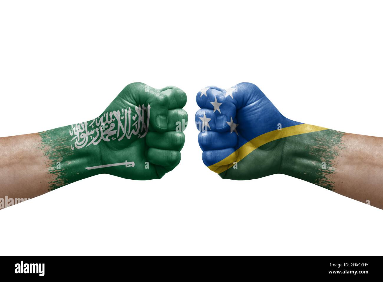 Saudi arabia solomon islands flag hi-res stock photography and images - Alamy