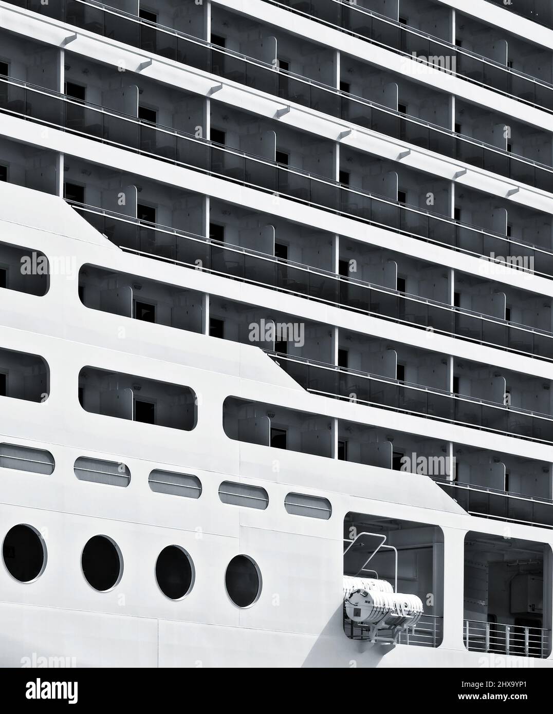 Abstract Detail of a Cruise Ship Stock Photo - Alamy