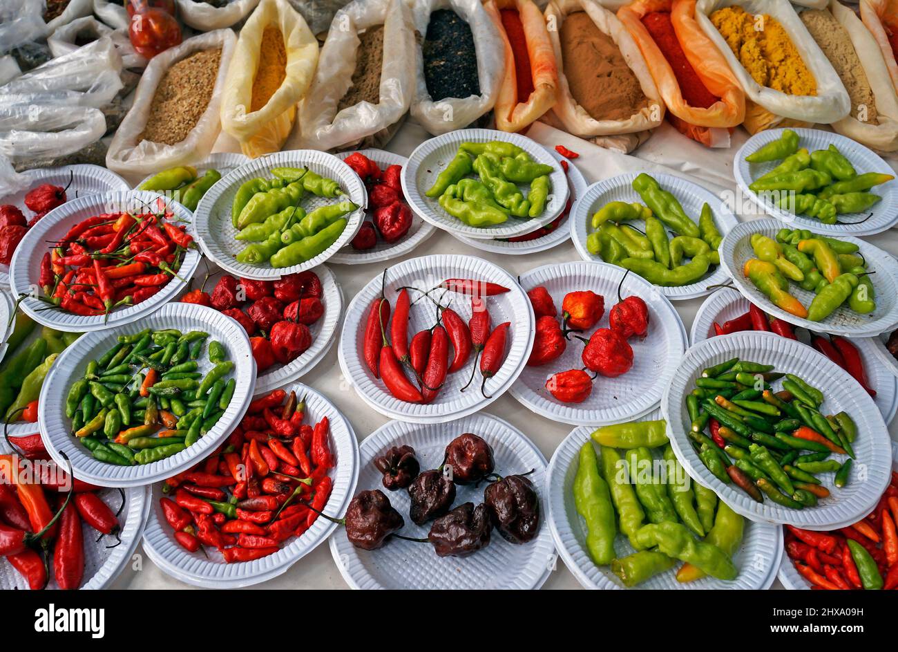 Varieties of chili pepper hi-res stock photography and images - Alamy